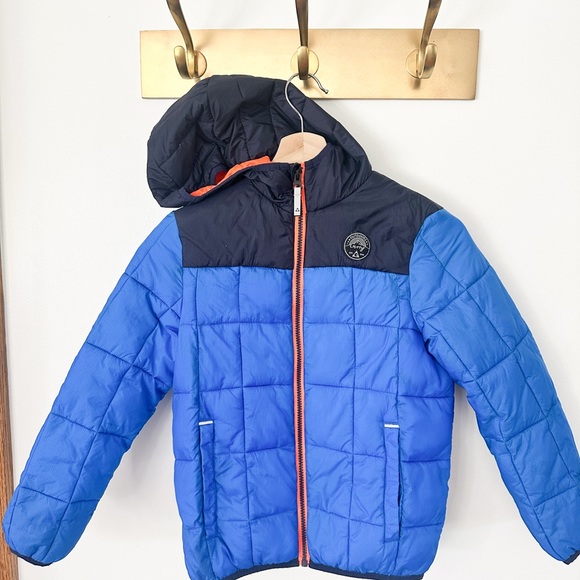 Gerry Weber | Jackets & Coats | Blue And Navy Boys Hooded Puffer Jacket ...